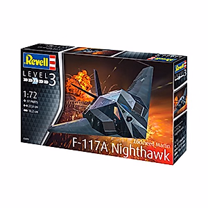 Revell 03899 F-117 F-117A Nighthawk Stealth Fighter, Multi Colour, 1: 72 Scale