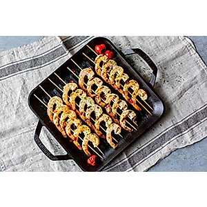 Lodge Chef Collection - 11 Inch Cast Iron Chef Style Square Grill Pan