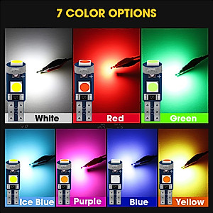 1797 T5 LED Bulbs Dash Dashboard Light 74 37 73 2721 PC74 PC37 Instrument Cluster Gauge Wedge Twist Socket Car Indicator Panel Parts Interior Replacement 12V Green Pack of 20