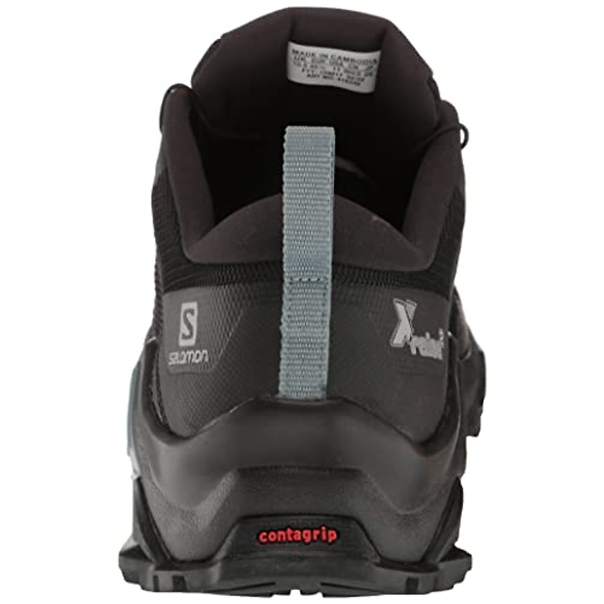 Salomon mens X Raise 2 Climbing Shoe, Black/Black/Trooper, 11 US