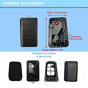 Air Filter Housing Assembly, GX160 170 2KW~3KW Gasoline Generator Air Filter Housing Cover Box Replacement Assembly