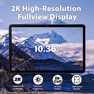 LincPlus T3 Tablet Android 13 Tablets 10.36” 2K Screen MediaTek G99 8-Core 8GB RAM 128GB ROM 8+13MP 7000mAh PD Fast Charge Widevine L1 5G WiFi Tablet PC