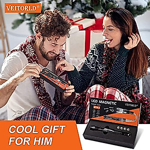 Gifts for Men Dad Husband, Survival Gear and Equipment 12 in 1, Survival Kit,LED Magnetic Pickup Tools for Men,Cool Gadgets Stuff for DIY Handymen Car
