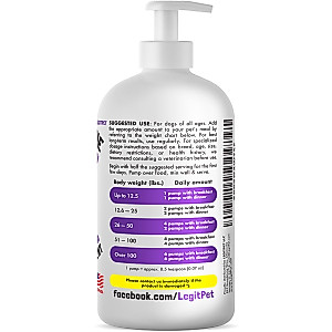 Allergy Relief Chews for Dogs & Immune & Digestive Supplement 120 Soft Chews and Liquid Glucosamine for Dogs Bacon Flavour with Chondroitin, MSM & Hyaluronic Acid 8 oz