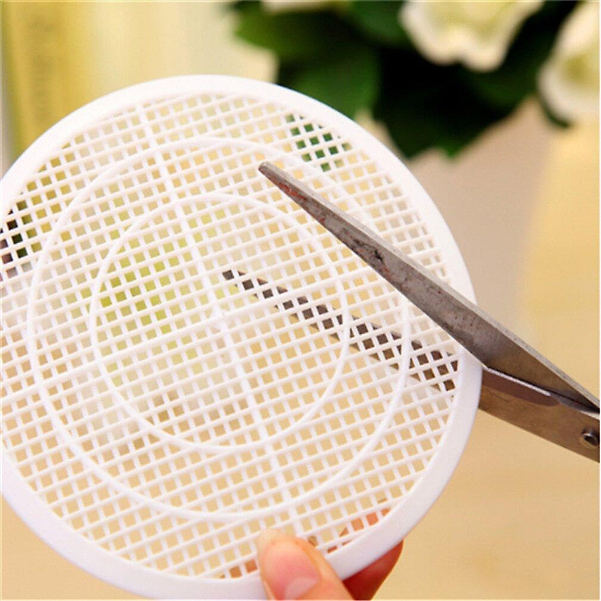 Generic Bath Kitchen Waste Sink Strainer Filter Net Drain Hair Catcher Stopper, Silver