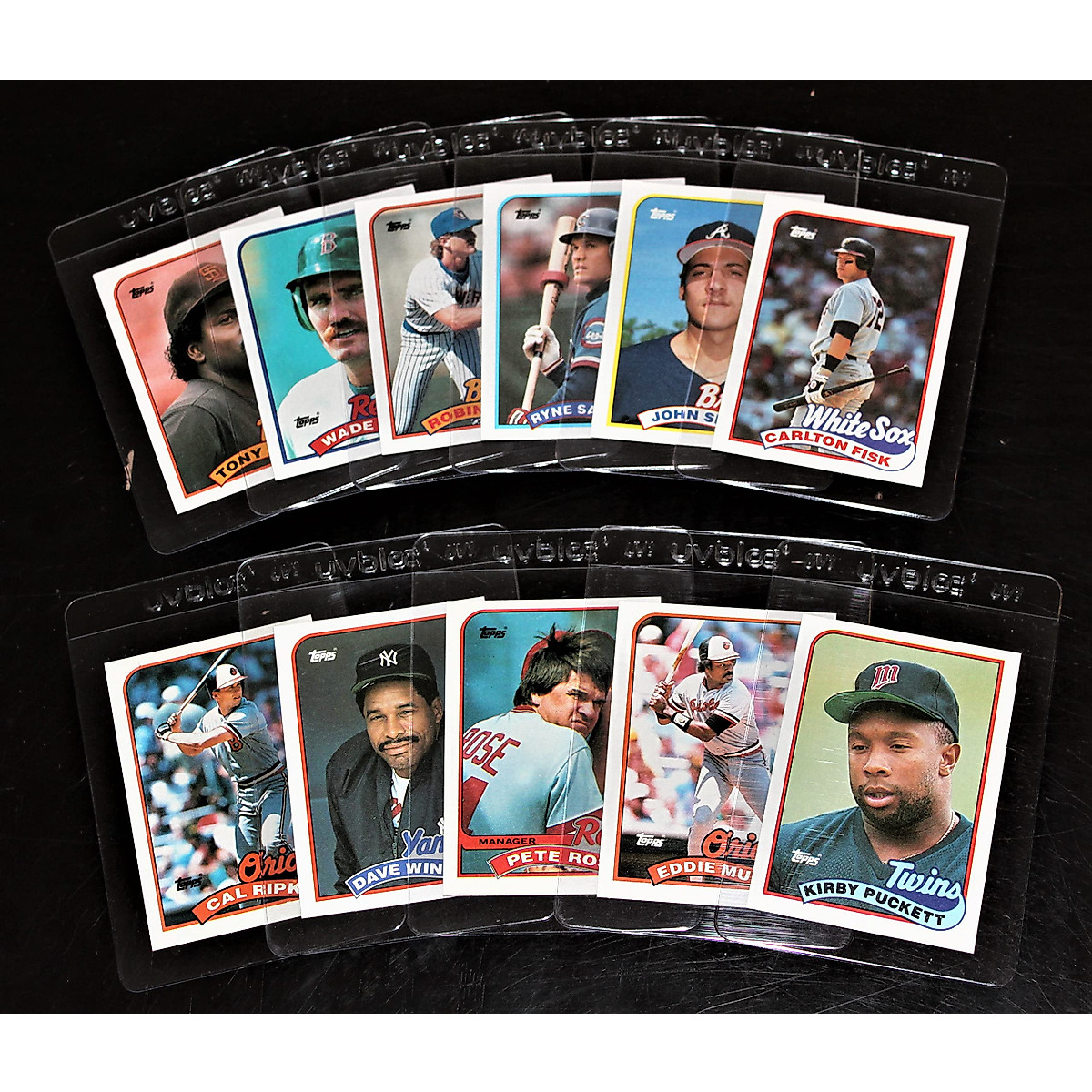 UVBLOC Semi Rigid Card Holder Sleeves (50 Pack) PSA Grading Saver Storage Protector Cases for Trading Baseball Basketball Football Pokemon Sports Cards