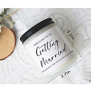 Wedding Gifts, Engagement Gifts for Couples - 7oz Lavender Scented Soy Wax Candle, Engagement Gifts, Bridal Shower Gift for Bride, Bachelorette Party Present for Bride