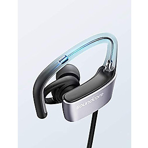 Soundcore Arc Wireless Sport Earphones by Anker, IPX5 Water Resistant, 10 Hour Battery Life, with Flexible EarHooks (Renewed)