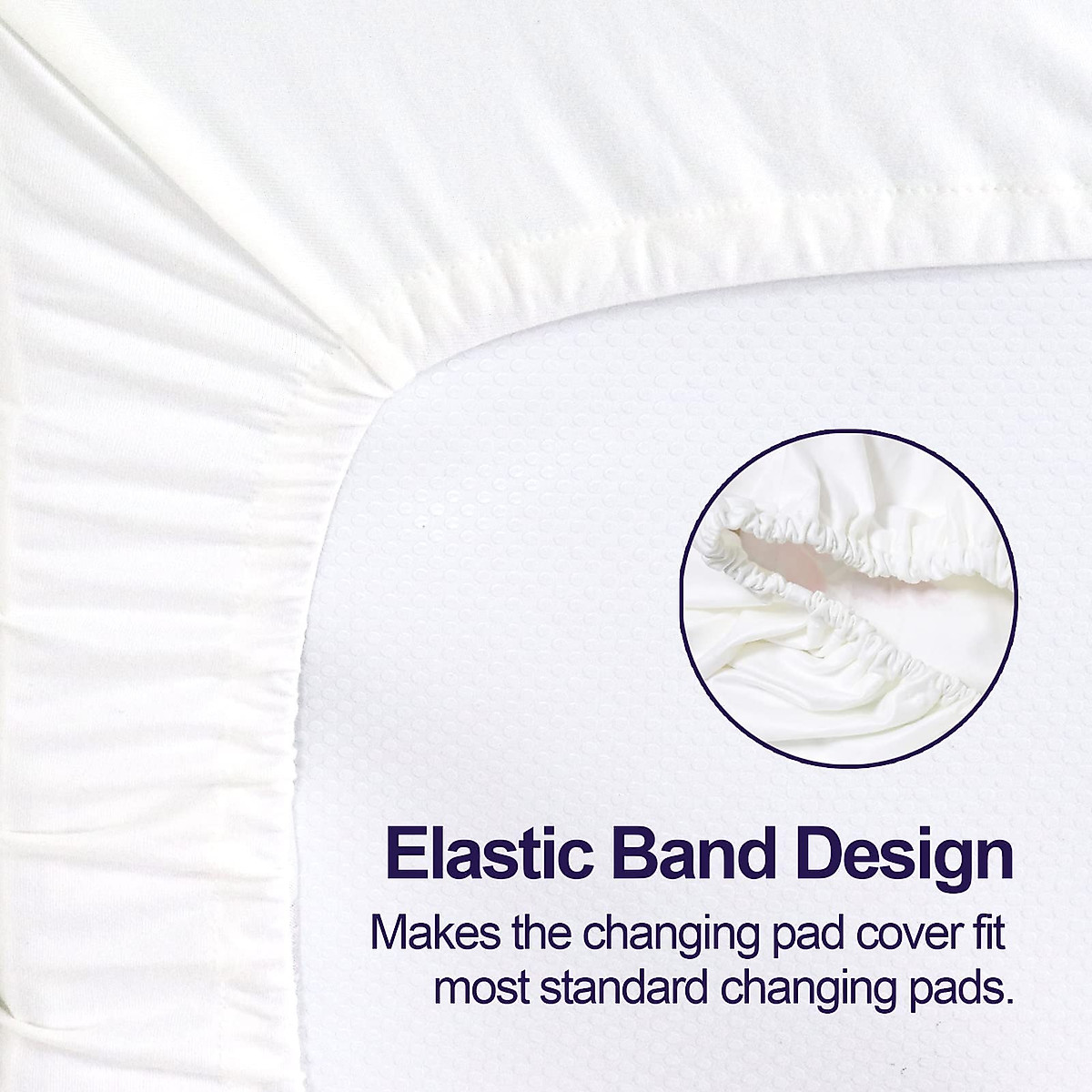 Jundetye Changing Pad Cover for Baby Girls Soft Stretchy Diaper Changing Table Pad Covers, Sister