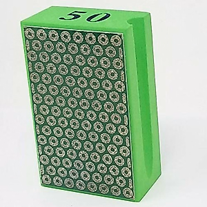 STADEA Diamond Hand Polishing Pad Electroplated Grit 50 for Granite Concrete Terazzo Polishing