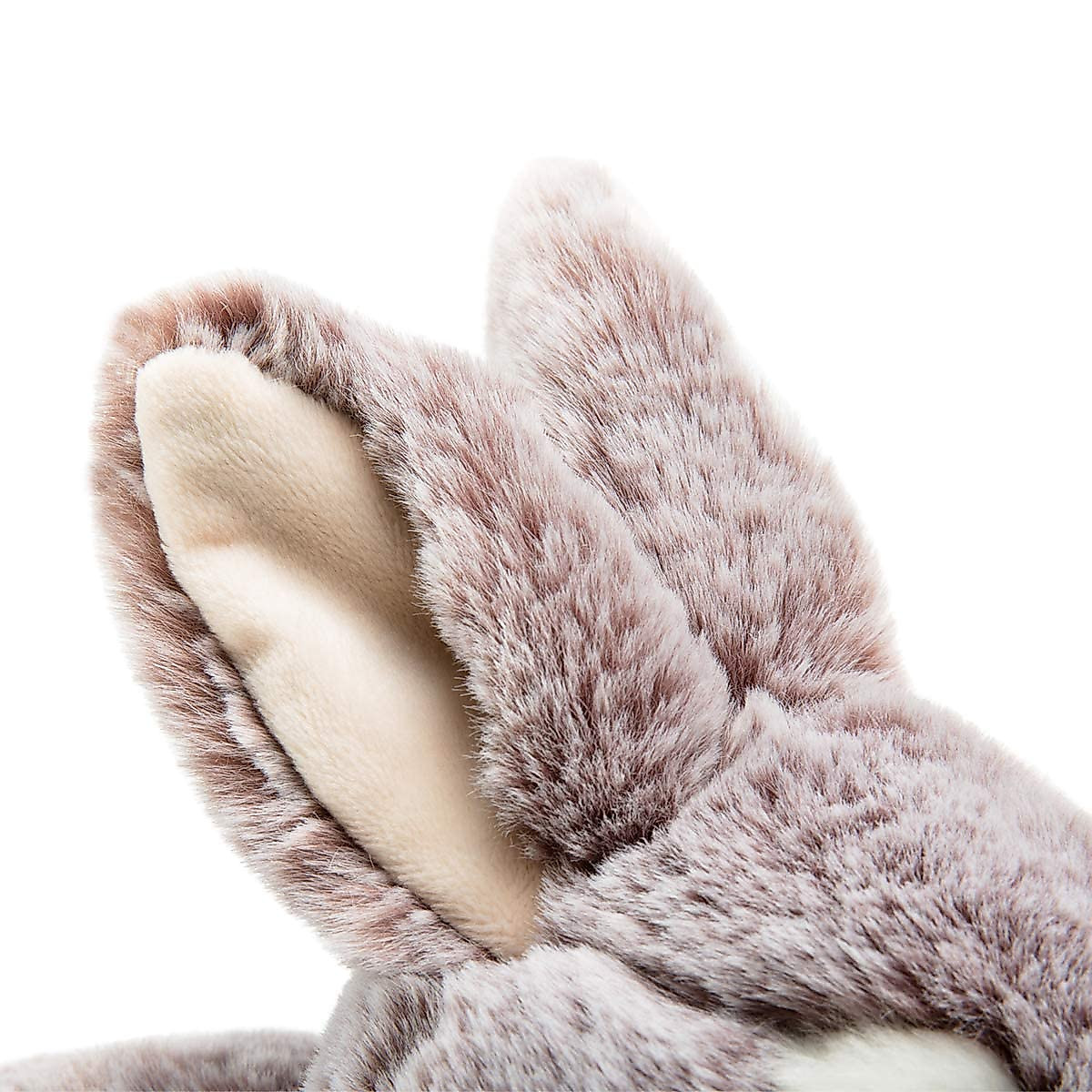 HollyHOME Plush Rabbit Stuffed Animal Easter Super Soft Realistic Wild Bunny 10 Inches Brown