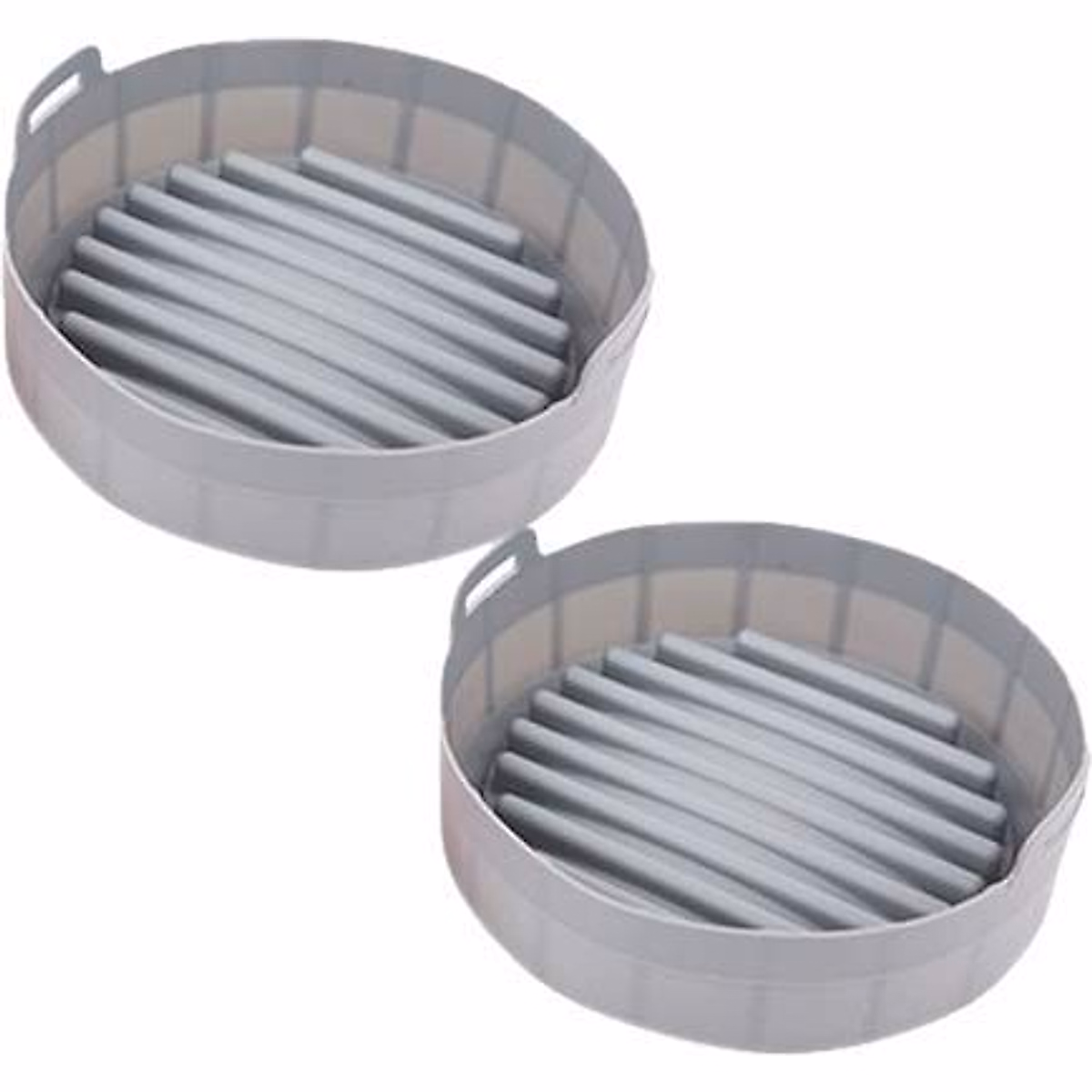 [Set of 2] Air Fryer Silicone Pot - Replacement of Parchment Paper Liners [7.5inch] No More Cleaning Basket After Using the Air fryer - Food Safe Air fryers Oven Accessories