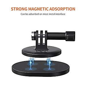 Magnetic Neck Selfie Holder, Action Camera Mount Quick Release Plate, Chest Shoulder Support Angle with Joint Mount, for Gopro Hero 5 6 7 8 9 10 Black AKASO DJI Action iPhone