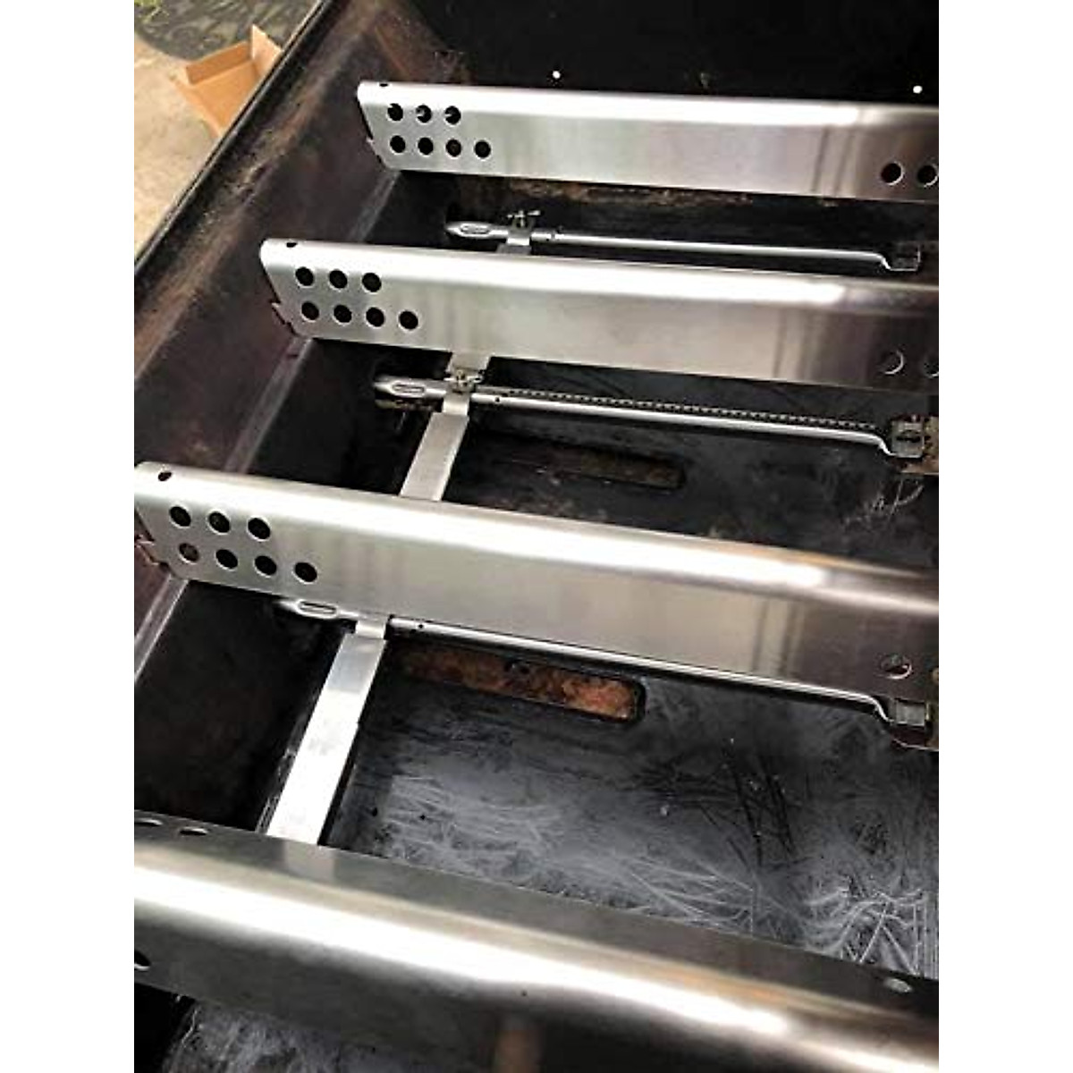 Replacement Parts for Charbroil Advantage 463344116 Grill, Grill Pipe Burner, Heat Plate Shield, Adjustable Carryover Tube and Grill Igniter Replacement for CharBroil 463344116, 466344116 Gas Grills