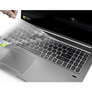CaseBuy Ultra Thin Keyboard Cover Skin for Acer Aspire 5 Slim Laptop 15.6" A515-45 A515-56 A515-46 A515-43 A515-54 A515-54G A515-55 A515-55T/55G, Acer Aspire 3 A315-54/55/56/57/58 Keyboard Cover, TPU