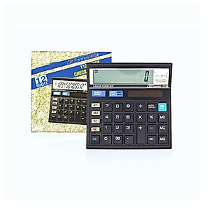 SDFGH 12 Digit Desk Calculator Large Buttons Financial Business Accounting Tool Black Color Big Size