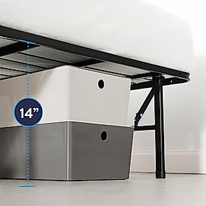 Best Price Mattress New Innovated Box Spring Platform Metal Bed Frame / Foundation, California King