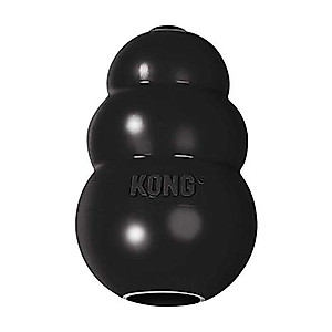 KONG Extreme Dog Pet Toy Dental Chew (2 Pack), Large, Large - 2 Pack, Black, Model:K1-2