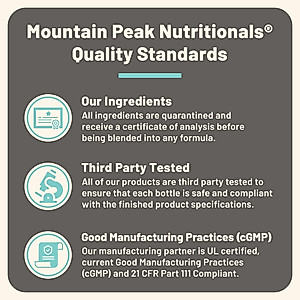 Mountain Peak Nutritionals Sleep Easy - Sleep Support Supplement Promoting A Relaxed & Calm Mood - 5-HTP, Amino Acids, Melatonin, & Magnesium - Hypoallergenic Dietary Supplement (60 Capsules)
