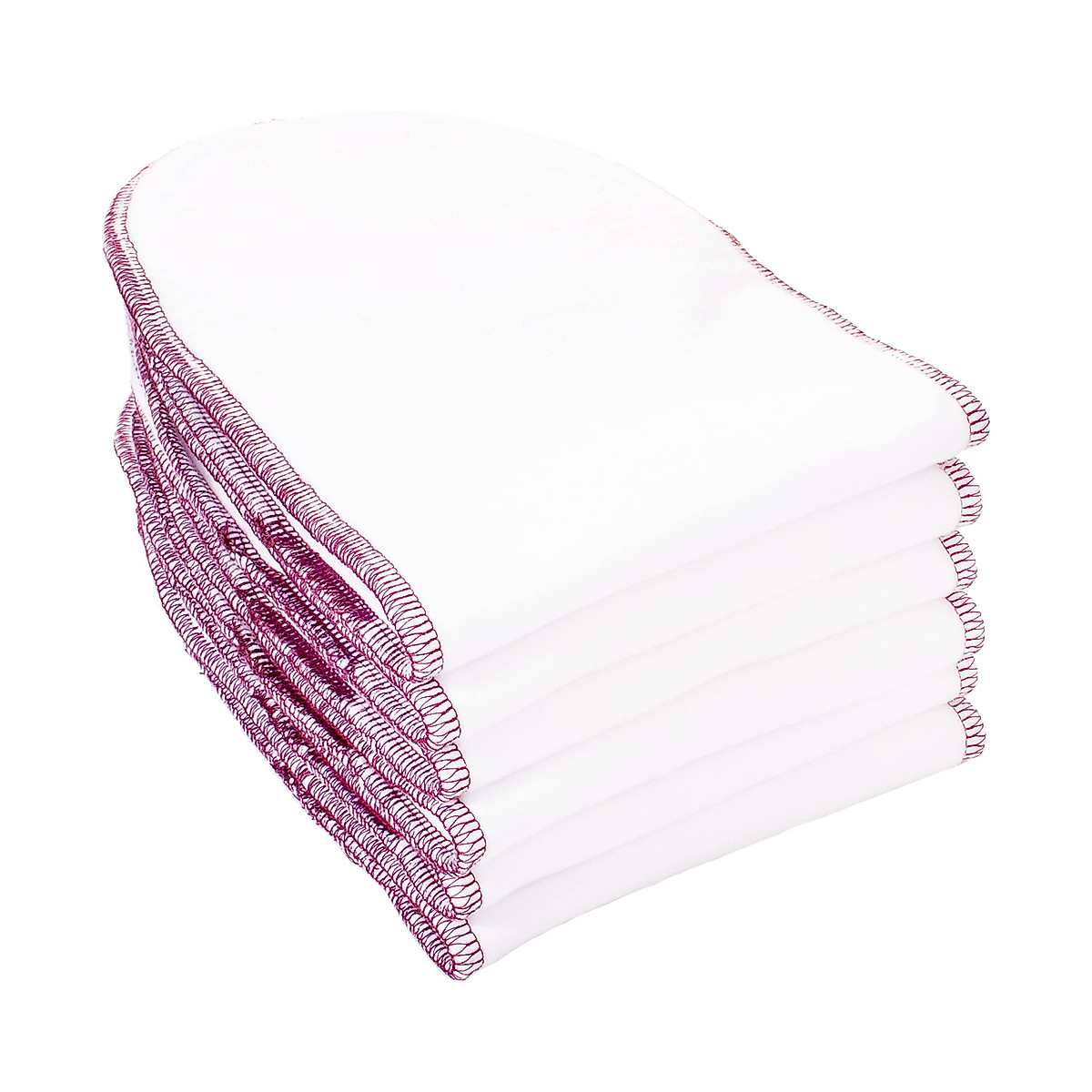 Geffen Baby Super Absorbers Plus Cloth Diaper Inserts, Reusable Liners for Baby Diapers, Booster Pads for Overnight Bedwetting, Nap Time, or Day Time Heavy Wetters, 5 Layer Absorbent Insert, 6 Pack