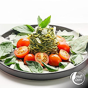 Well Lean Angel Hair — USDA Organic, Low Carb, Low Calorie Konjac Pasta — Ready to Eat and Healthy — Plant Based, Soy Free, Vegan, Paleo and Keto Friendly (6 Pack)