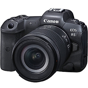 R5 Full Frame Mirrorless Camera + RF 24-105mm F4-7.1 is STM Zoom Lens Kit, Black (Compatible with Canon Products) (Renewed)