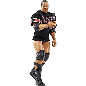 Mattel The Rock Top Picks Elite Collection Action Figure with Entrance Lantern, 6-inch Posable Collectible Gift for Fans Ages 8 Years Old & Up