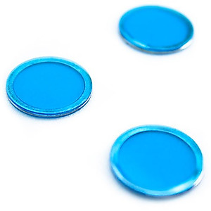 Pack of 300 Metal Inserted Bingo Chips - Choose from 4 Colors! (Blue)