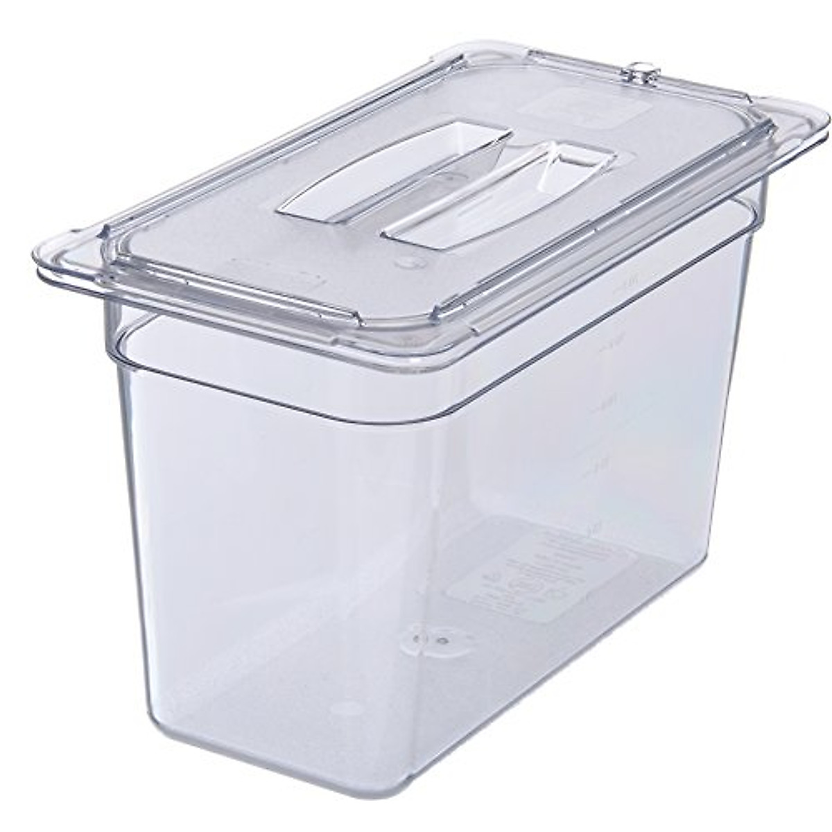 Carlisle FoodService Products Plastic Food Pan 1/3 Size 8 Inches Deep Clear
