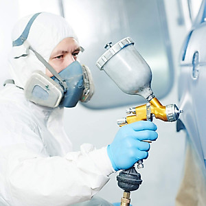 Boao 100 Packs Paint Strainers Cone Paint Filter with 190 μm Filter Tips and 1 Pack Silicone Funnel, Cone Shaped Nylon Mesh Funnel for Automotive, Spray Guns, House, Etc.