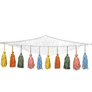 LXUNYI Stuffed Animal Net or Hammock, Net for Stuffed Animals, Plush Toy Net Hammock for Stuffed Animals with Tassels Corner Hanging Mesh Toys Stuffy Net Hammock for Wall