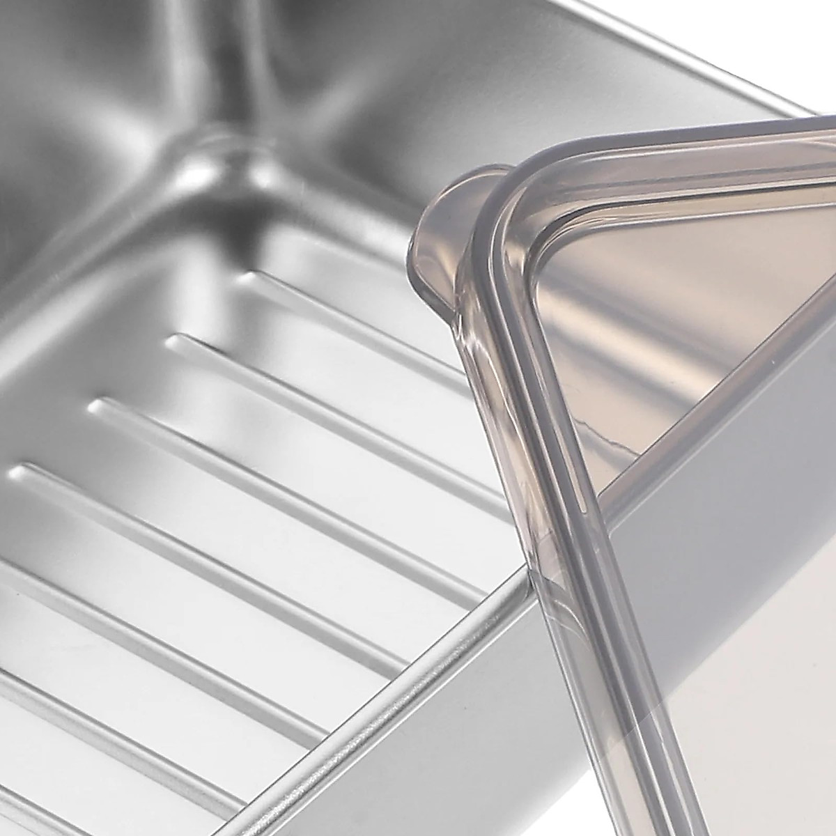 ninesung Bacon Container for Refrigerator | 2 Pack | Bacon Keeper | 304 Stainless Steel | Airtight Deli | Meat Storage Containers | Fridge Organizer Bins | Kitchen Food Storage Containers with Lids