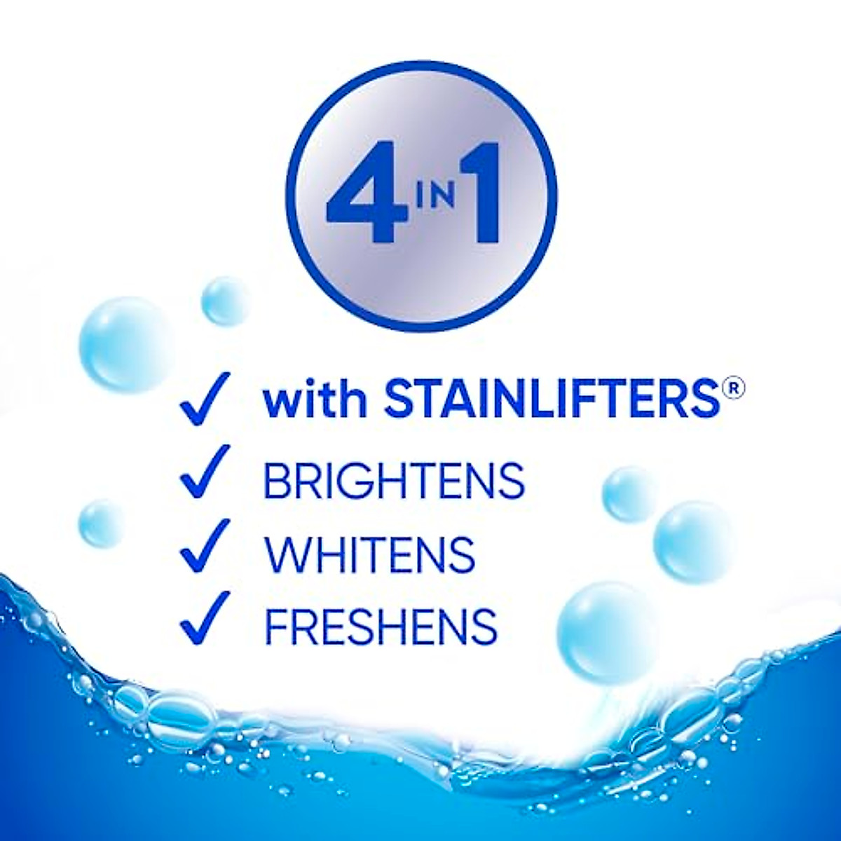 all with Stainlifters Original Mighty Pacs Laundry Detergent Pacs, 4 in 1 Stainlifters, One Tub, 75 Count