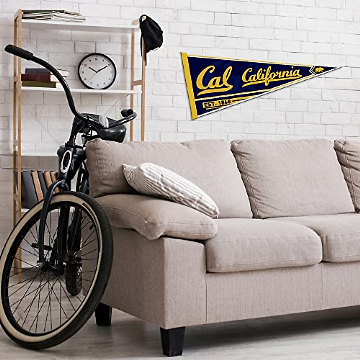 Rico Industries NCAA Cal Berkeley Golden Bears Classic 12" x 30" Soft Felt Pennant - EZ to Hang - Home Décor (Game Room, Man Cave, Bed Room)