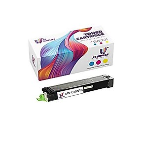 AZ SUPPLIES Compatible Toner Cartridge Replacement for Sharp MX-C40NTB MX-C311 MX-C401 MX-C312 MX-C400P MX-C402SC Black 1 Pack