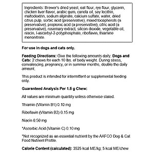 Swanson Brewer's Yeast Formula for Cats and Dogs 160 Chews