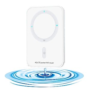 WDINLY Portable WiFi Hotspot Device for Travel, Unlocked Mobile WiFi Hotspot Router with SIM Card Slot, Supports B2/B4/B5/B12/B17 Networks, Includes 2GB Data for 30 Days, Compatible with AT&T T-Mobile