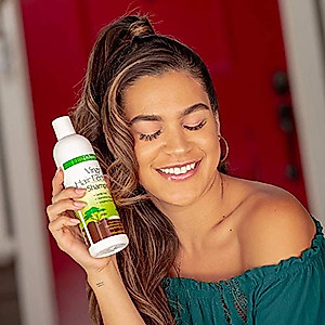 Virgin Hair Fertilizer Shampoo. Helps Reduce Breakage, Promote Healthy hair Dry Scalp and Dandruff. Natural Hair Product Contains Jojoba Seed Oil, Honey Extract, Aloe Vera