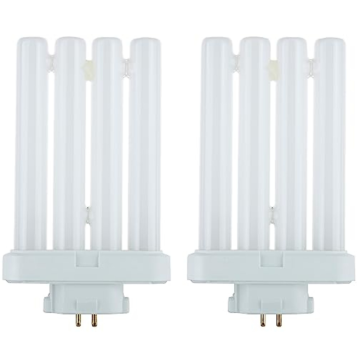 Sunlite 40530 FML27/30K/2PK Quad Tube Plug-in Compact Fluorescent Lamp, FML 4-Pin, 27 Watts, 1500 Lumens, 3000K Warm White, 4-Pin (GX10q4) Base, 120 Volts, 2 Pack