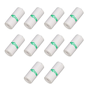 10Pcs Mini Printer Paper, 57 x 25 mm Self Adhesive Thermal Paper Printable Sticker Paper for Pocket Thermal Printer