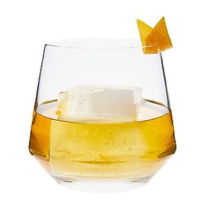 Juvale 13oz Whiskey Glasses, Double Old Fashioned Glasses for Scotch, Bourbon, Cocktails (Set of 6)