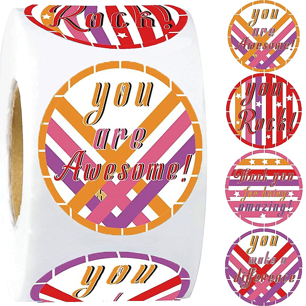 You are Awesome Stickers 2 Inch Kudos Appreciation Stickers,You Rock,You are Amazing,Thank You for Making a Difference Label for Students,Worker,Nurses,Volunteer,Teachers Team,Healthcare,Employee