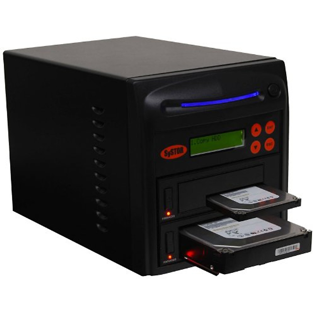 1:1 SATA 2.5" & 3.5" Dual Port/Hot Swap Hard Disk Drive/Solid State Drive (HDD/SSD) Duplicator/Sanitizer - High Speed (150MB/sec)