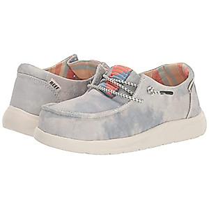 Reef Girls Kids Cushion Coast Sneaker, Washed Ocean, 2 Big