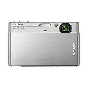 Sony Cybershot DSC-T77 10.1MP Digital Camera with 4x Optical Zoom with Super Steady Shot Image Stabilization (Silver)