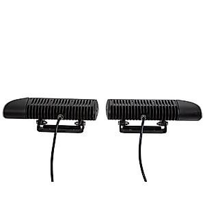 Buyers Products SAM 1312100 Low Profile Heated LED Snow Plow Lights, Tempered Glass Lens, Aluminum Housing, 6 Pin Deutsch Connector, Dual Post Mount, FMVSS108 Compliant, Snow Plow Accessories