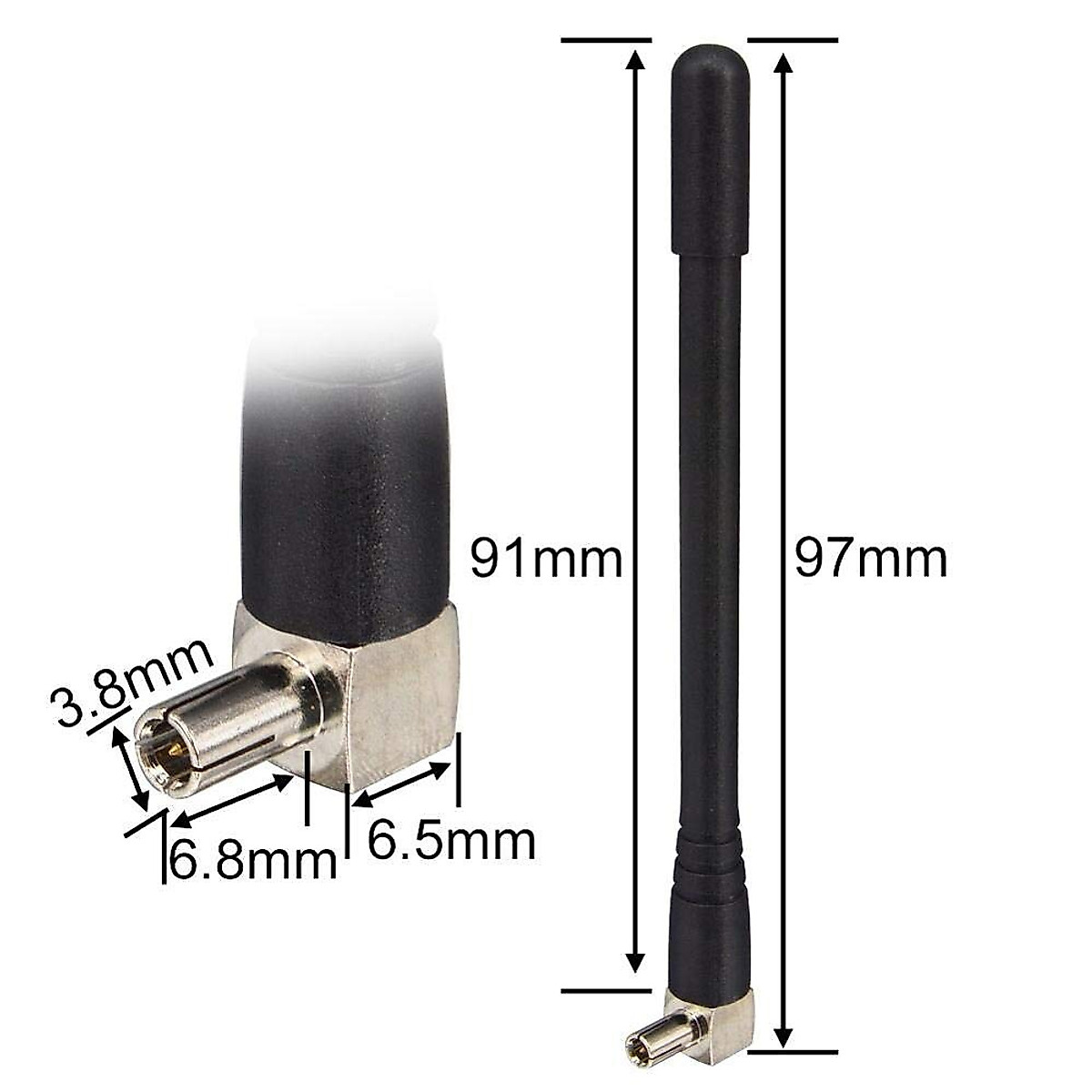 4G LTE 3dBi External TS9 Antenna Mini Soft Whip TS9 Antenna for MiFi Mobile Hotspot Router USB Modem Dongle Jetpack Air Card AC791L 8800L 7730L Netgear LB1120 LB1121 LB2120 Nighthawk M1 Pack of 2