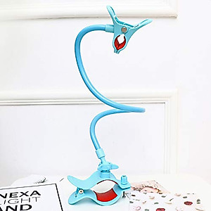 Exceart Baby Feeding Bottle Holder Crib Bottle Holder 360 Degrees Baby Bottle Rack for Home Ice Blue