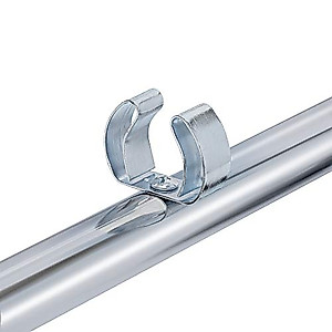 Nouva Rolling Garment Rack Clothing Rack with Wheels, Single-Rod Portable Heavy Duty Clothes Rack for Hanging Clothes Height Adjustable, Extendable, Chrome Sliver