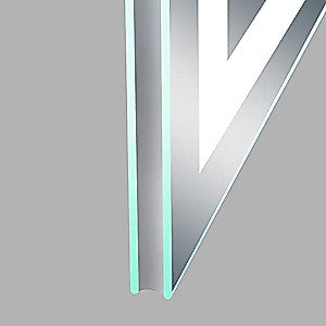 LEDMyplace 72 X 30 Inch LED Lighted Bathroom Mirror Medicine Cabinet Double Sided Mirror On/Off Switch Hector Style